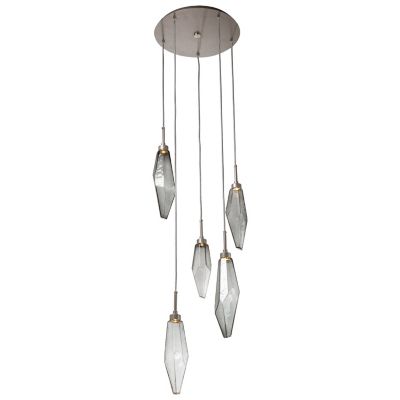 Rock Crystal Round Multi Light LED Pendant by Hammerton Studio at ...