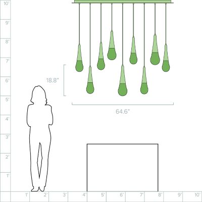 Raindrop LED Linear Suspension by Hammerton Studio at Lumens.com