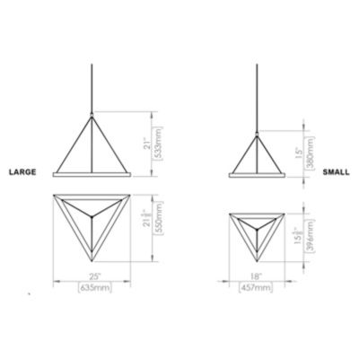 Triangle LED Pendant by hollisandmorris at Lumens.com