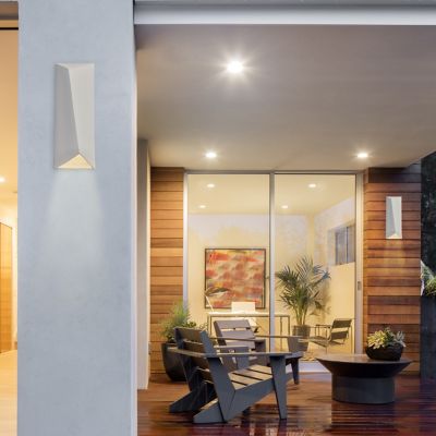 Ambiance Diagonal Rectangle Closed Top Outdoor LED Wall Sconce by ...