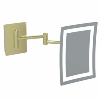 Wall Mounted Single-Sided Rectangle LED Mirror by Kimball and Young at ...