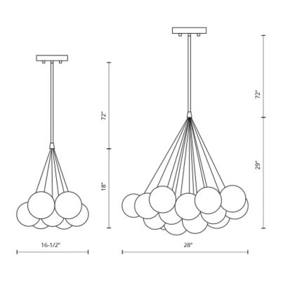 Bolla LED Cluster Pendant by Kuzco Lighting at Lumens.com