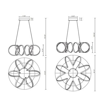 Synergy LED Chandelier by Kuzco Lighting at Lumens.com