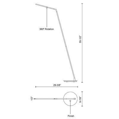 Miter LED Floor Lamp by Kuzco Lighting at Lumens.com