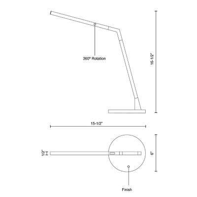 Miter LED Desk Lamp by Kuzco Lighting at Lumens.com