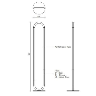 Huron LED Floor Lamp by Kuzco Lighting at Lumens.com
