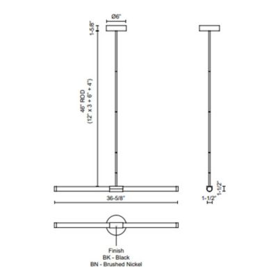 Akari 537 LED Linear Suspension by Kuzco Lighting at Lumens.com