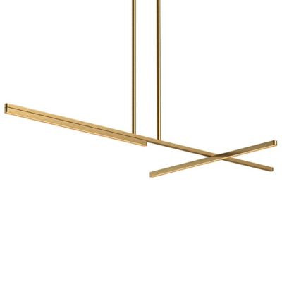 Gold Modern Linear Light Fixtures & Suspension Lighting at Lumens