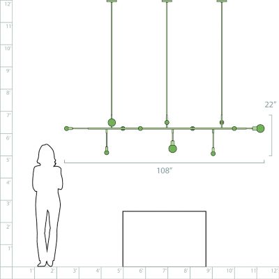 Cliff Linear Suspension by Lambert and Fils at Lumens.com