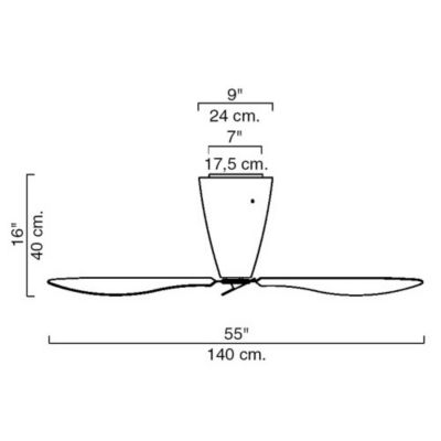 Blow Ceiling Fan by Luceplan at Lumens.com