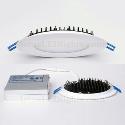 Super Thin 6 In. Round LED Recessed Trim by Lotus LED Lights at Lumens.com
