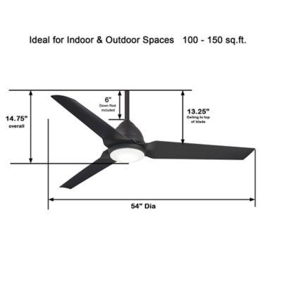 Java Outdoor LED Ceiling Fan by Minka Aire Fans at Lumens.com