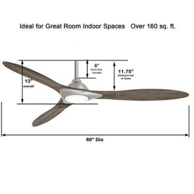 Sleek LED Smart Ceiling Fan by Minka Aire Fans at Lumens.com
