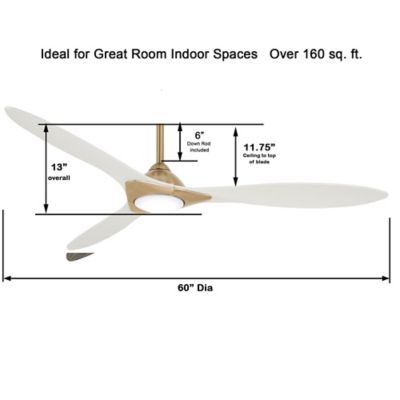 Sleek LED Smart Ceiling Fan by Minka Aire Fans at Lumens.com