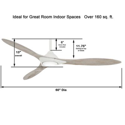 Sleek LED Smart Ceiling Fan by Minka Aire Fans at Lumens.com
