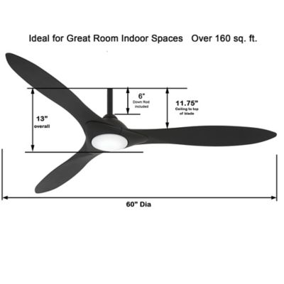 Sleek LED Smart Ceiling Fan by Minka Aire Fans at Lumens.com