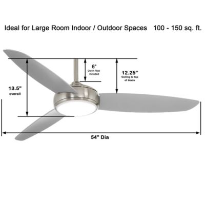 Concept IV 54-Inch LED Smart Ceiling Fan by Minka Aire Fans at Lumens.com