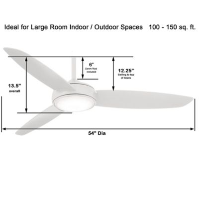 Concept IV 54-Inch LED Smart Ceiling Fan by Minka Aire Fans at Lumens.com