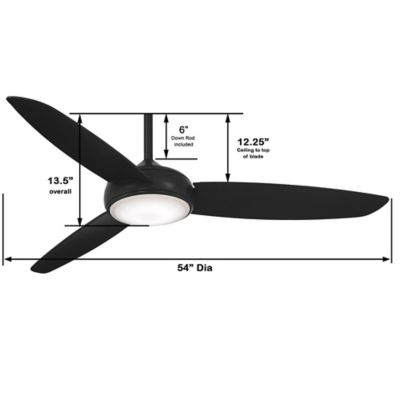 Concept IV 54-Inch LED Smart Ceiling Fan by Minka Aire Fans at Lumens.com