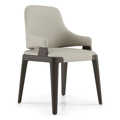 Garbo Leather Dining Chair by Huxe at Lumens.com
