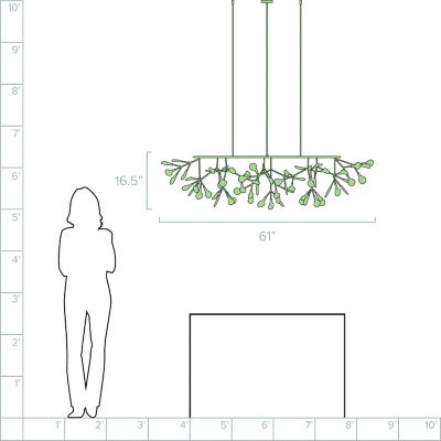 Heracleum III LED Linear Suspension by Moooi at Lumens.com