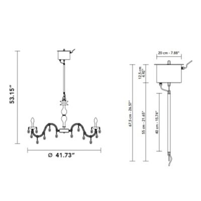 Drylight LED Single-Tier Outdoor Chandelier by Masiero at Lumens.com