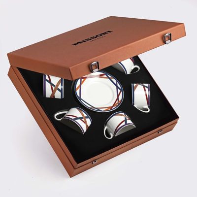 Nastri Tea Cup and Saucerand Set of 6 by Missoni at Lumens.com