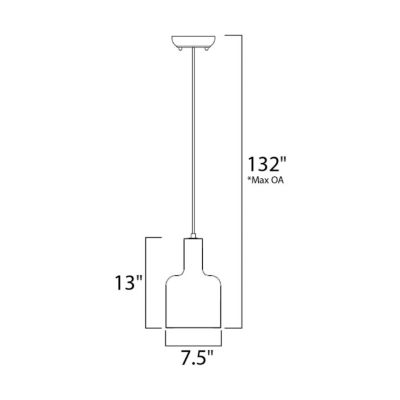 Crete 12395 LED Mini Pendant by Maxim Lighting at Lumens.com