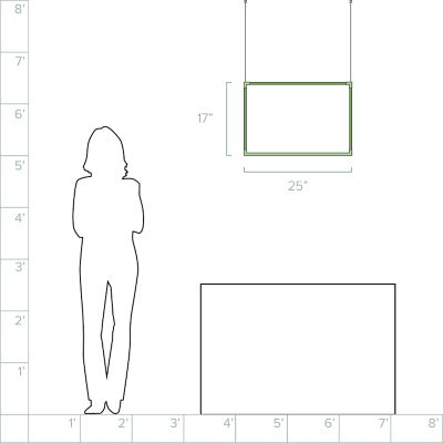 Desk Matrix Rectangular LED Linear Suspension by Nemo at Lumens.com