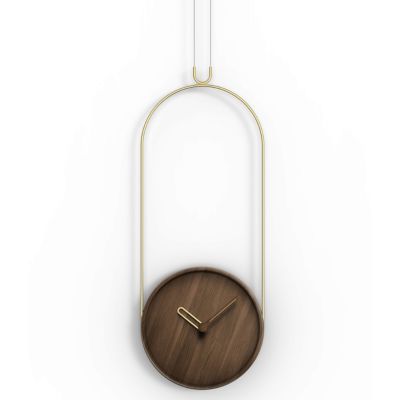 Colgante Walnut Wall Clock by Nomon at Lumens.com