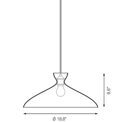 Pretty Wide Pendant by Nyta at Lumens.com