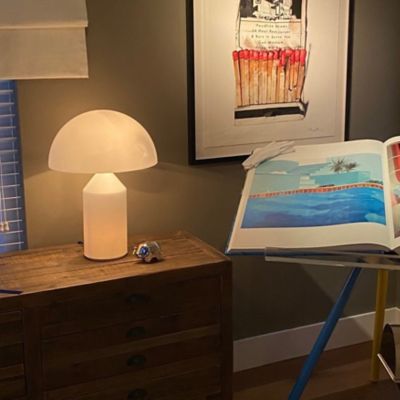 Atollo Glass Table Lamp by Oluce at Lumens.com