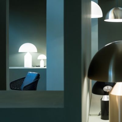 Atollo Glass Table Lamp by Oluce at Lumens.com