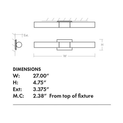 Magneta LED Vanity Light by Oxygen Lighting at Lumens.com