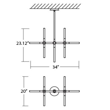 Tali LED Chandelier by Oxygen Lighting at Lumens.com