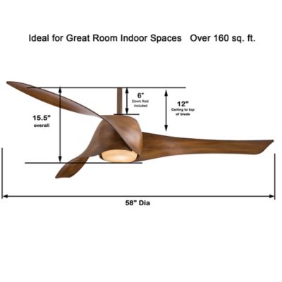 Artemis LED Smart Ceiling Fan by Minka Aire Fans at Lumens.com