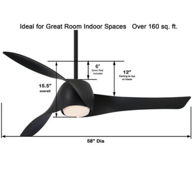 Artemis LED Smart Ceiling Fan by Minka Aire Fans at Lumens.com