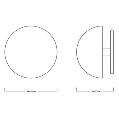 Eclipse Fixed LED Wall Sconce by Roll and Hill at Lumens.com