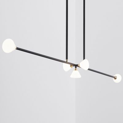 Apollo 5 Light LED Linear Suspension by Roll and Hill at Lumens.com