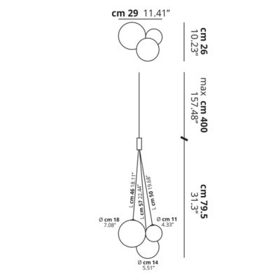 Random Multi-Light Cluster Pendant by LODES at Lumens.com
