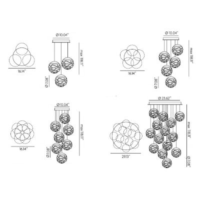 Kelly Cluster LED Pendant by LODES at Lumens.com