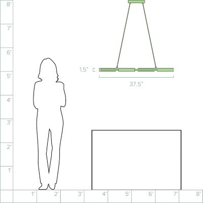 Light Guide Ring 4-Light Bar Linear Suspension by SONNEMAN Lighting at ...