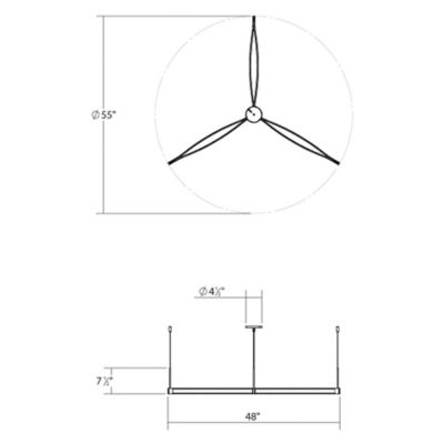 Ola Tri-Star LED Pendant by SONNEMAN Lighting at Lumens.com