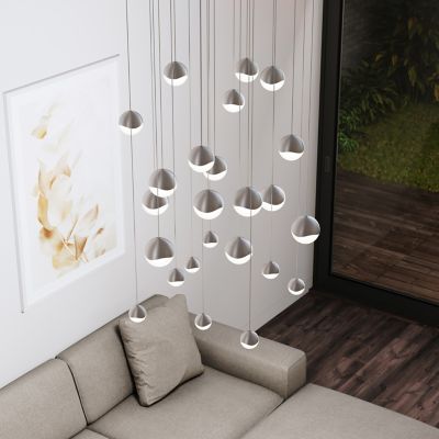 Grapes LED 24-Light Round Multipoint Pendant by SONNEMAN Lighting at ...