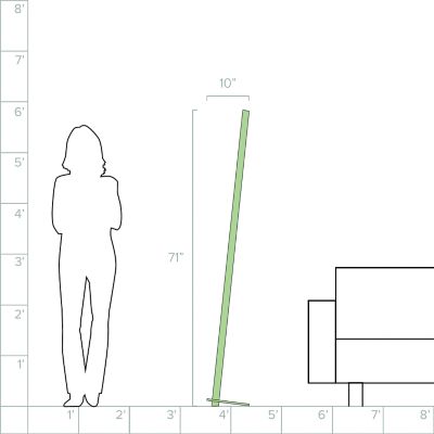 6 Foot Torch LED Floor Lamp by Stickbulb at Lumens.com