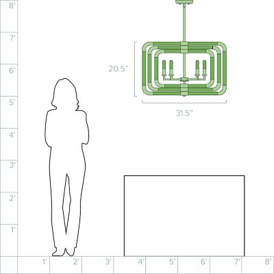 Rotterdam Rectangular Pendant by Savoy House at Lumens.com