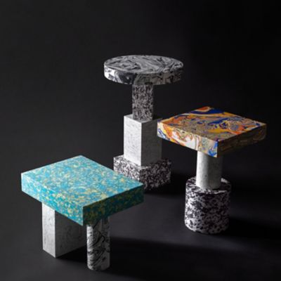 Swirl Side Table Large by Tom Dixon at Lumens.com