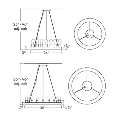 Radius Chandelier by UltraLights at Lumens.com