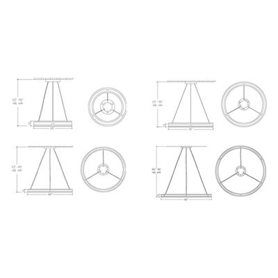 Strata LED Chandelier by UltraLights at Lumens.com