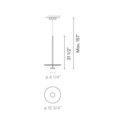 Flat 5935 LED Pendant by Vibia at Lumens.com